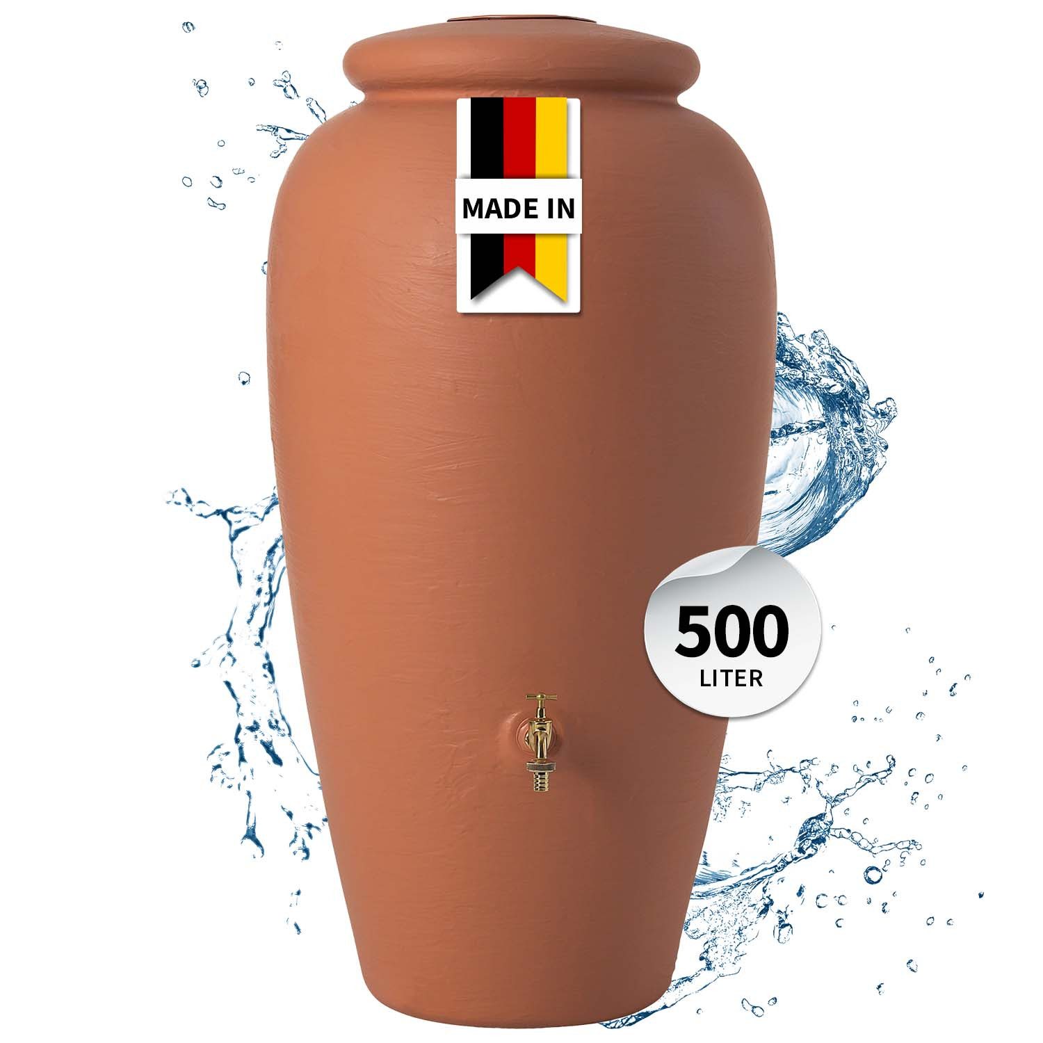 GARANTIA Regentonne GARANTIA Amphore 500 Liter terrakotta, Regenwassertonne
