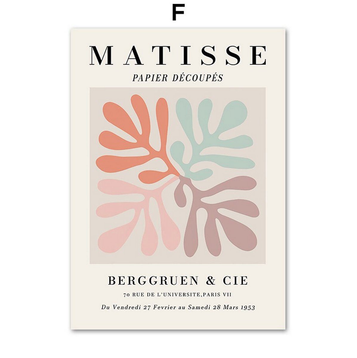 TPFLiving Kunstdruck (OHNE RAHMEN) Poster - Leinwand - Wandbild, Henri Matisse - Yayoi Kusama ...