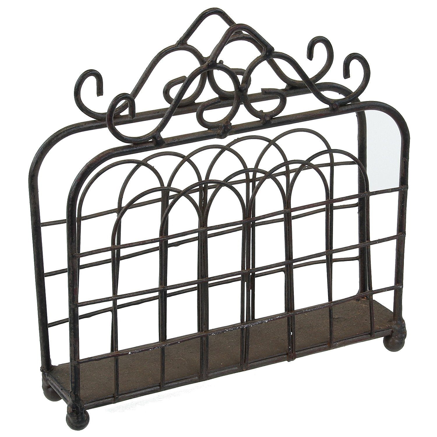 Macosa Home Serviettenhalter Vintage Servietten Ständer Rostfarben