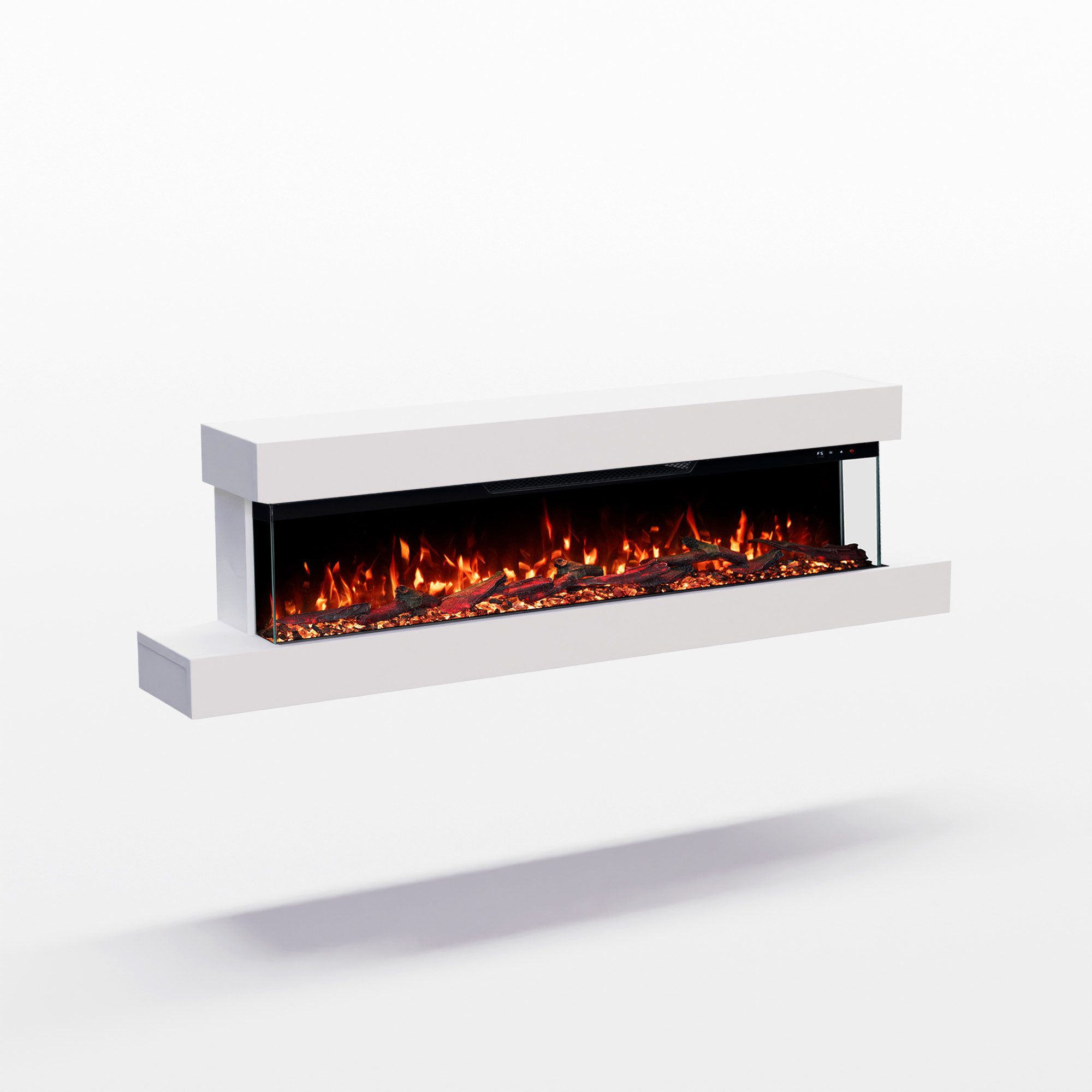 GLOW FIRE Elektrokamin Cobalt Wall Wandkamin mit 3D Feuer und Heizung ...
