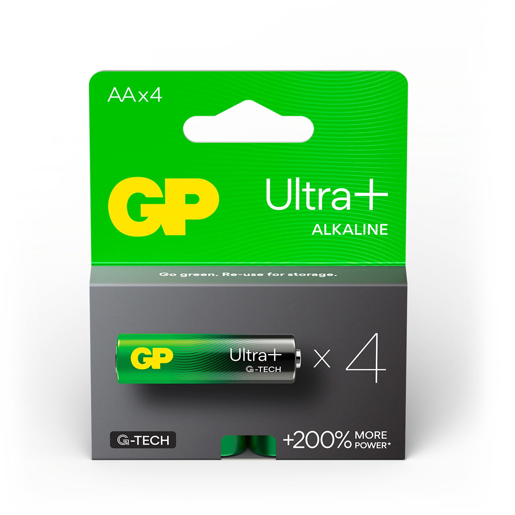 GP Batteries GP Ultra Plus Alkaline Batterie AA Mignon Longlife, LR06, 1,5Volt Batterie ...