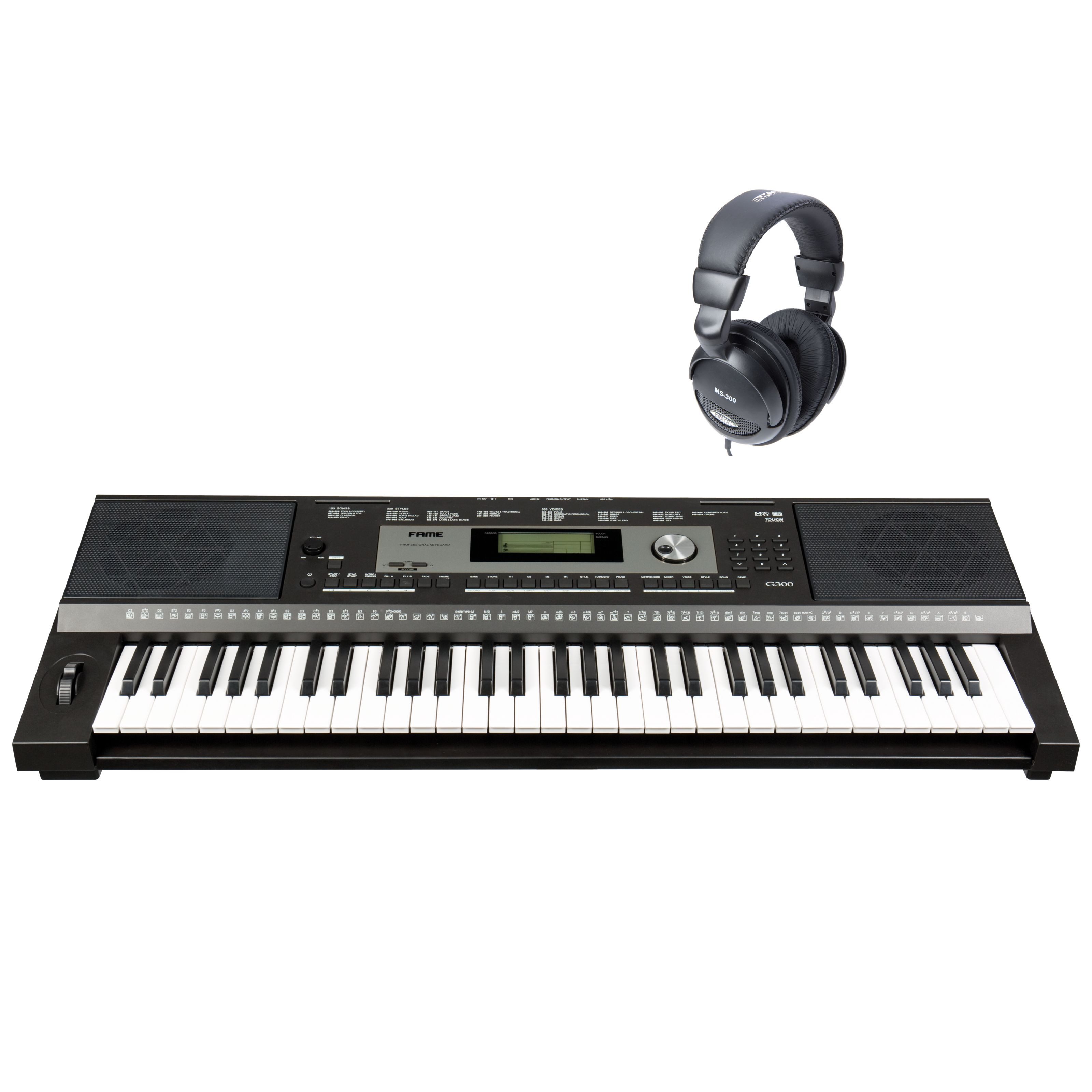 FAME Home-Keyboard (Keyboards, Home Keyboard Sets), G-300 Basic-Set ...