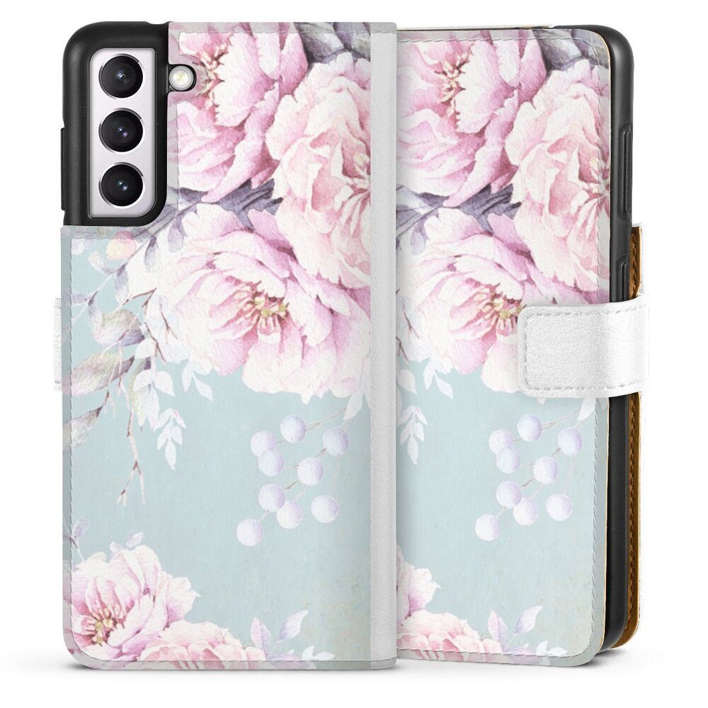 DeinDesign Handyhülle Blume Pastell Wasserfarbe Watercolour Flower, Samsung Galaxy S21 5G Hülle ...