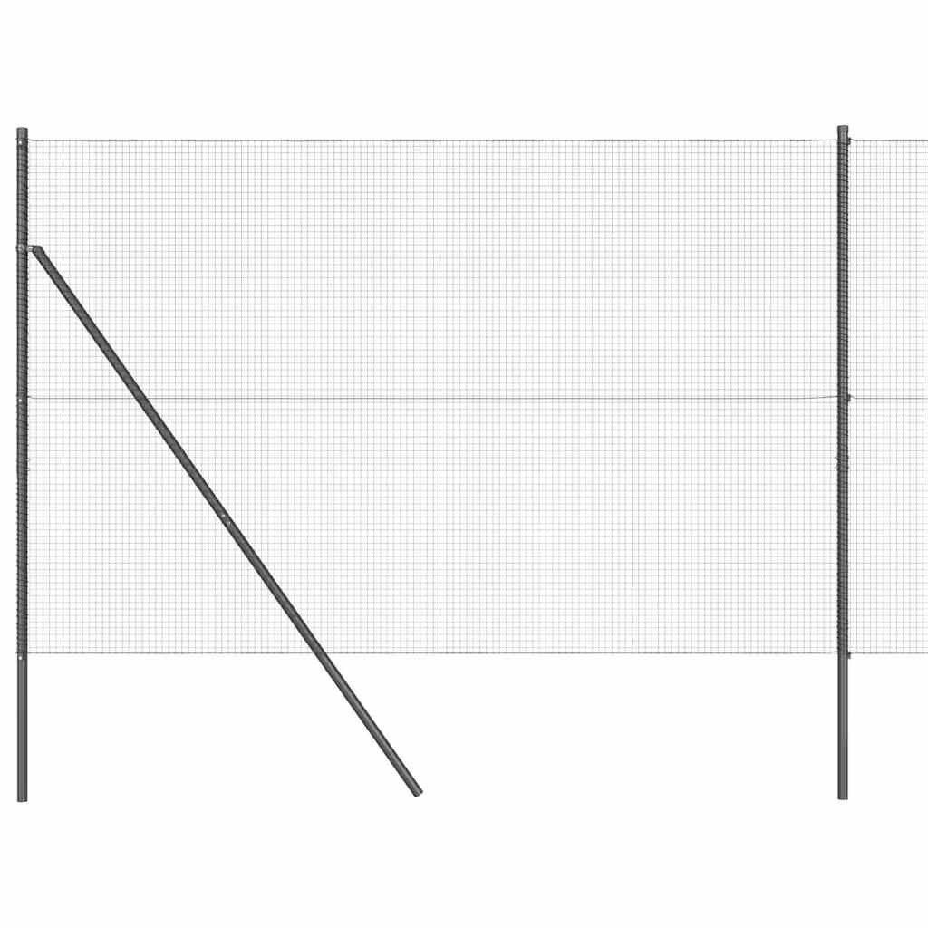 vidaXL Gartenzaun Ground Fix Geschweißter Drahtzaun 25 x 1,6 m (B x H ...