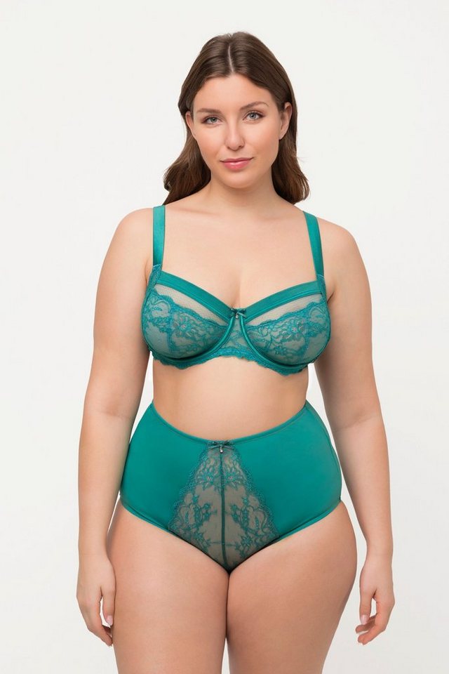Ulla Popken Bügel-BH Bügel-BH Blütenspitze Mesh Cup D-E Ulla Popken Bügel-BH Bügel-BH Blütenspitze Mesh Cup D-E