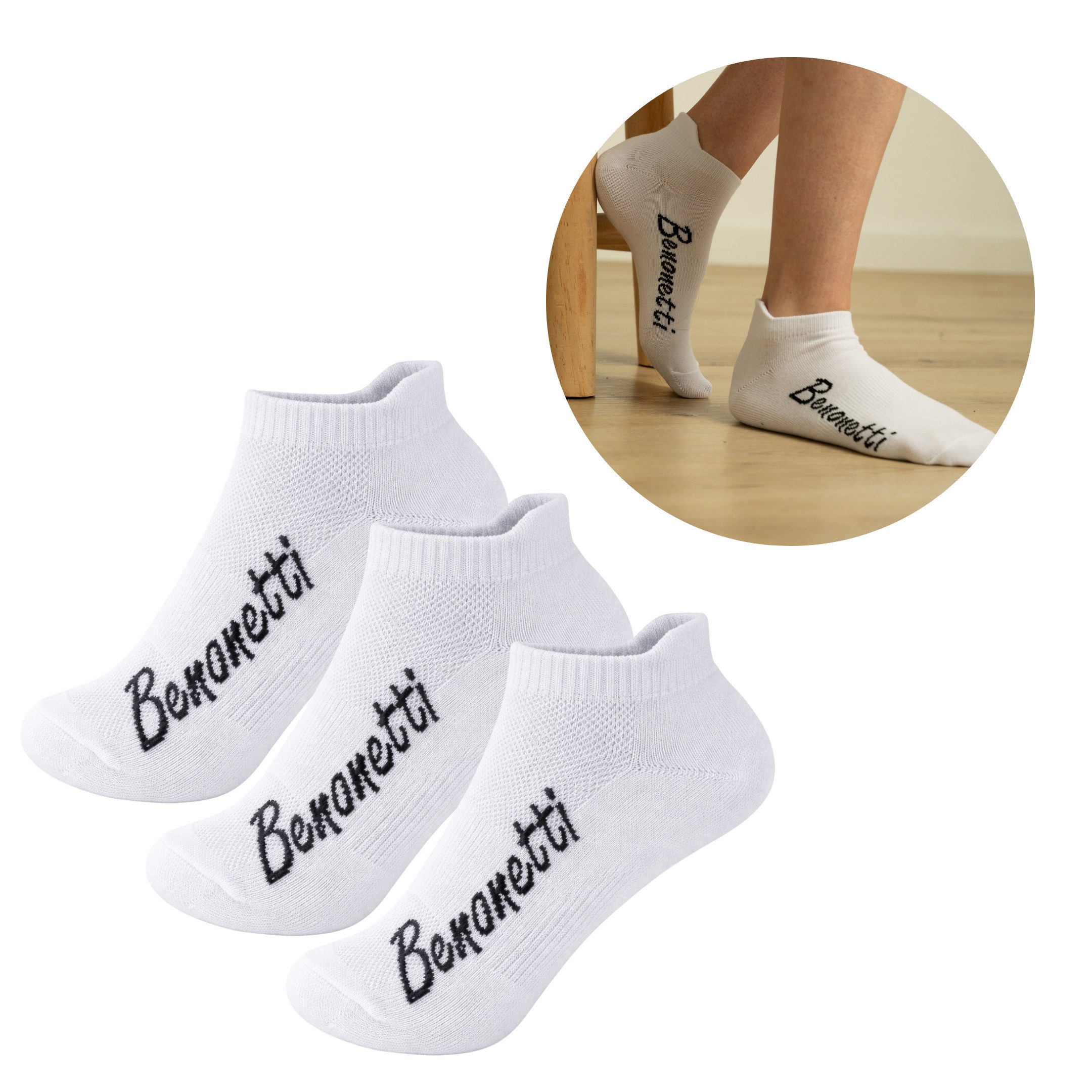 Benonetti Sneakersocken Kurzsocken - kurze Socken für Herren & Damen ...