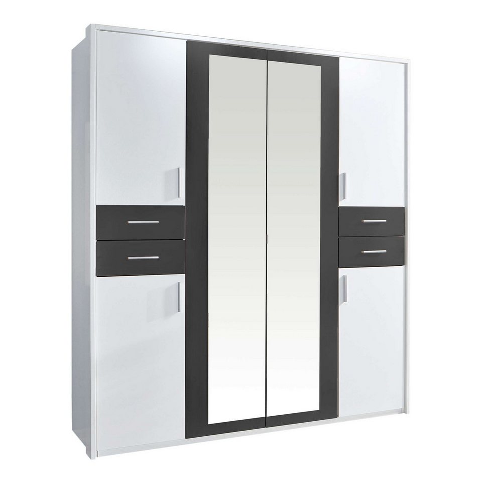 99rooms Drehtürenschrank Vagis Kleiderschrank Schrank Mit