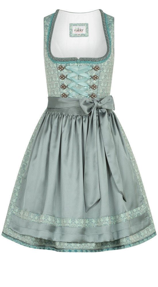 Nübler Dirndl Mini Dirndl Elsa in mint von Nübler, Trachtenkleid