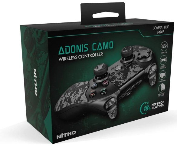 NITHO Nitho Controller Adonis Wireless Camo schw./grau PS4/N Gamepad