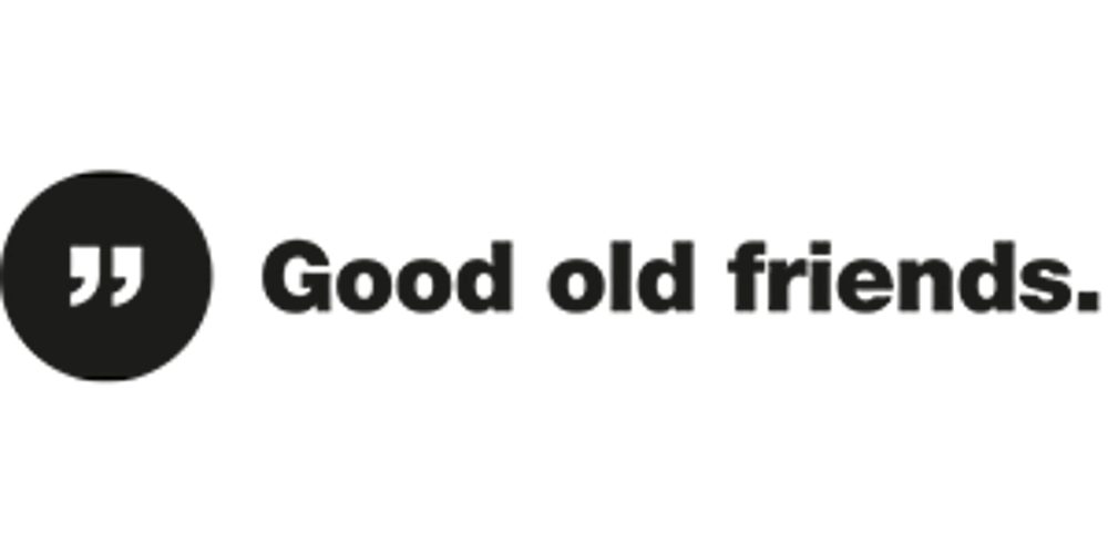 Good old Friends Girlande Good old friends Herzkette das Leben ist ...