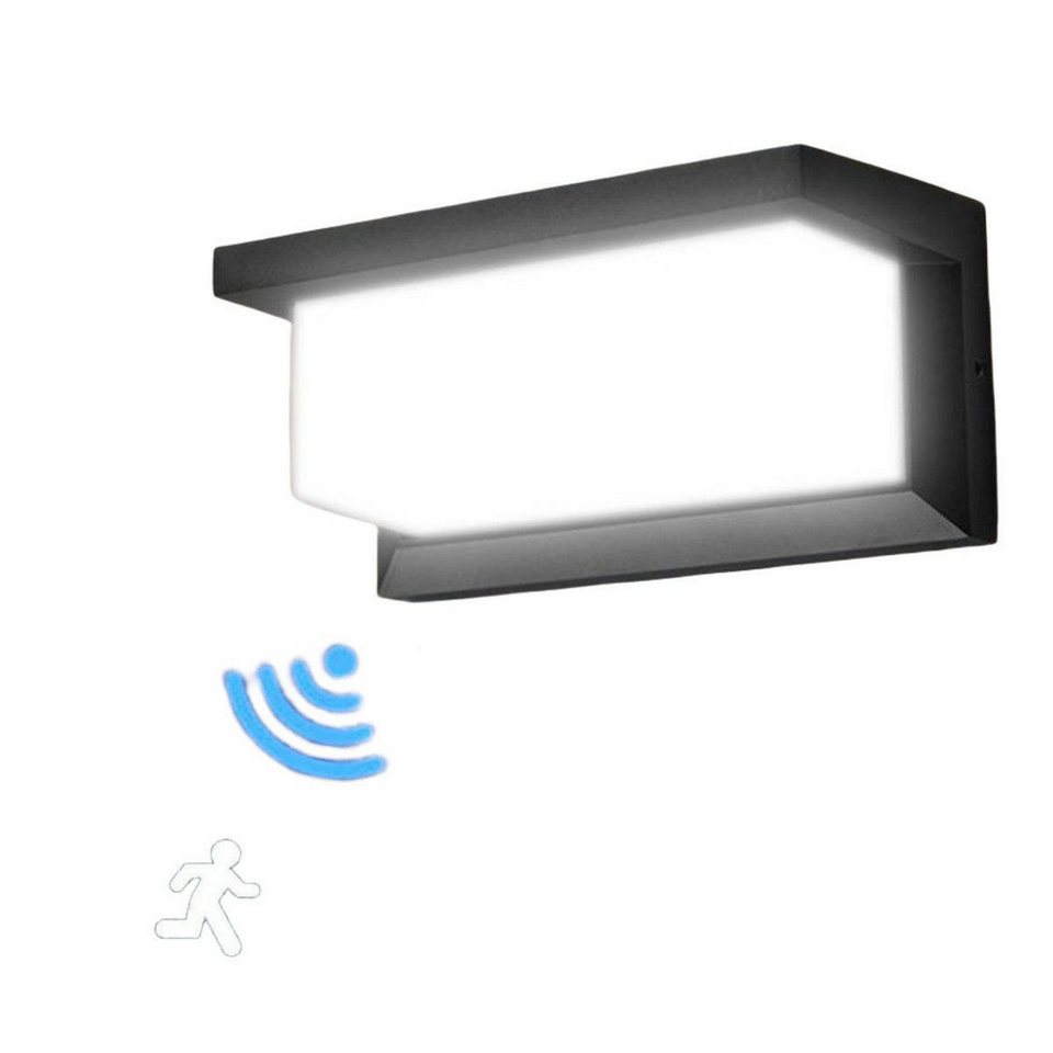 Wilgoon Wandleuchte 18w Led Außenleuchte Mit Bewegungsmelder Led