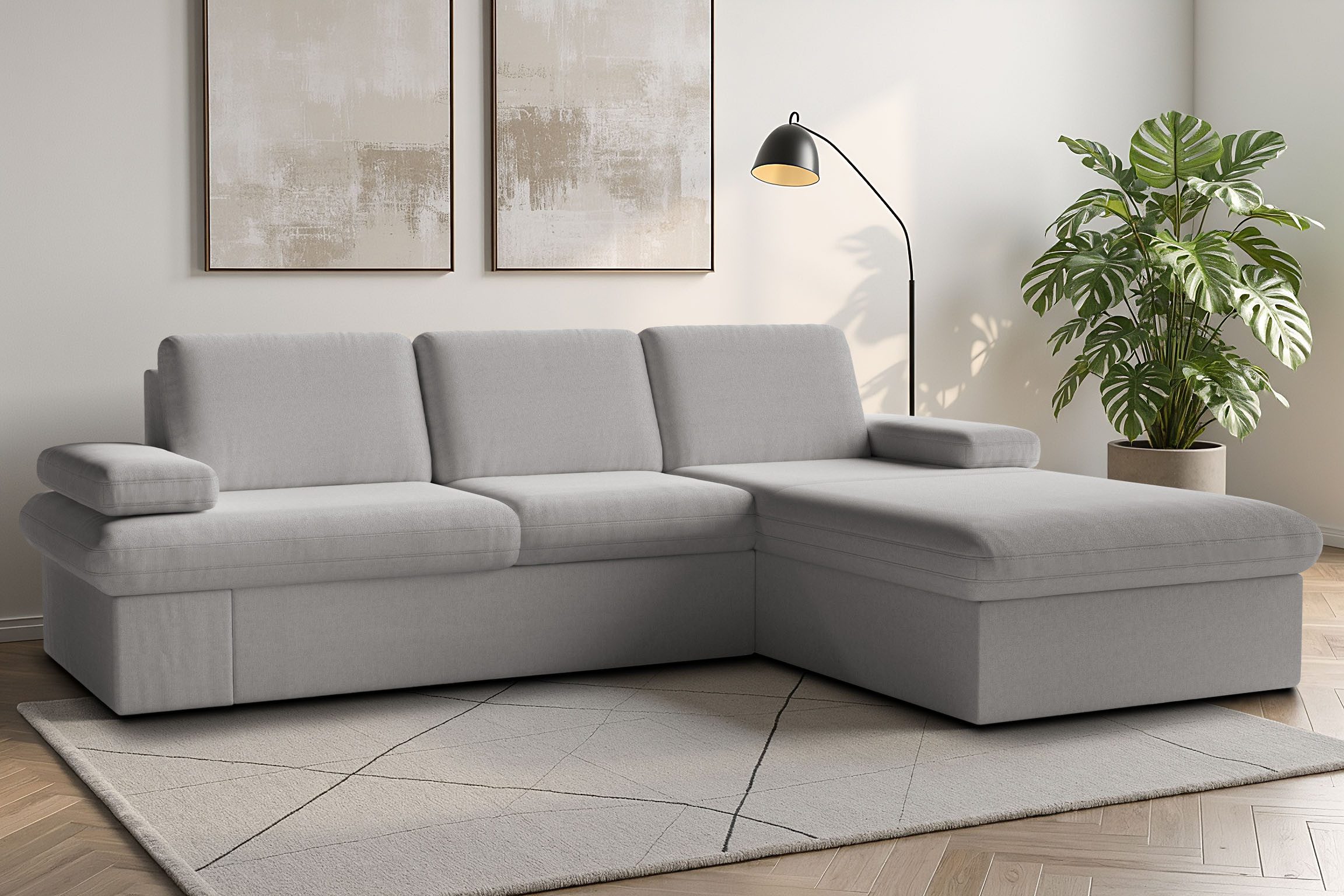 sit&more Ecksofa Moreno L-Form, B: 247 cm, mit Armteilverstellung ...