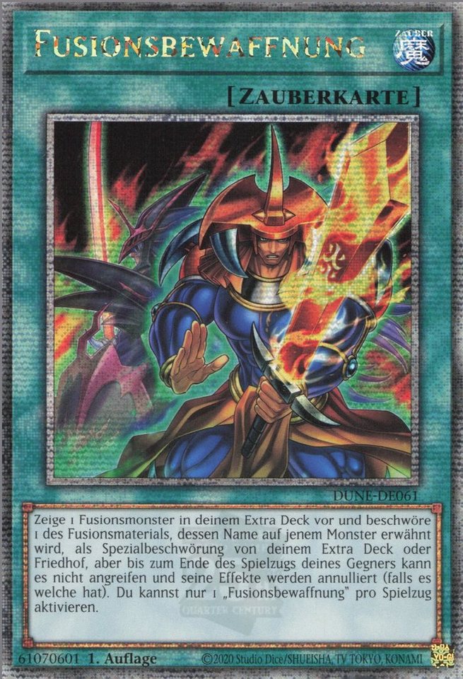 Recollectibles Sammelkarte Yugioh Karte Fusionsbewaffnung V 2 Deutsch