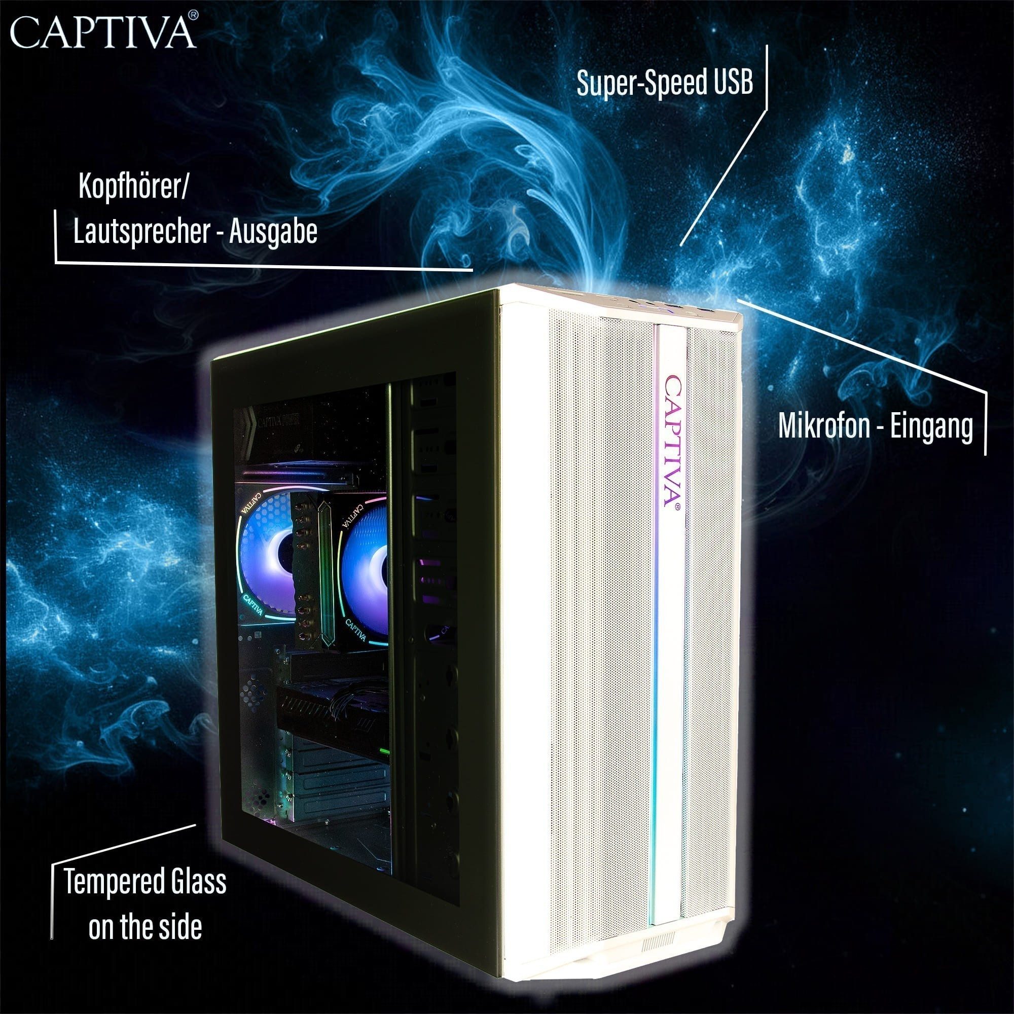 CAPTIVA Highend Gaming R10-2411 PC (AMD Ryzen 7 8700F, Radeon™ RX 9060 ...