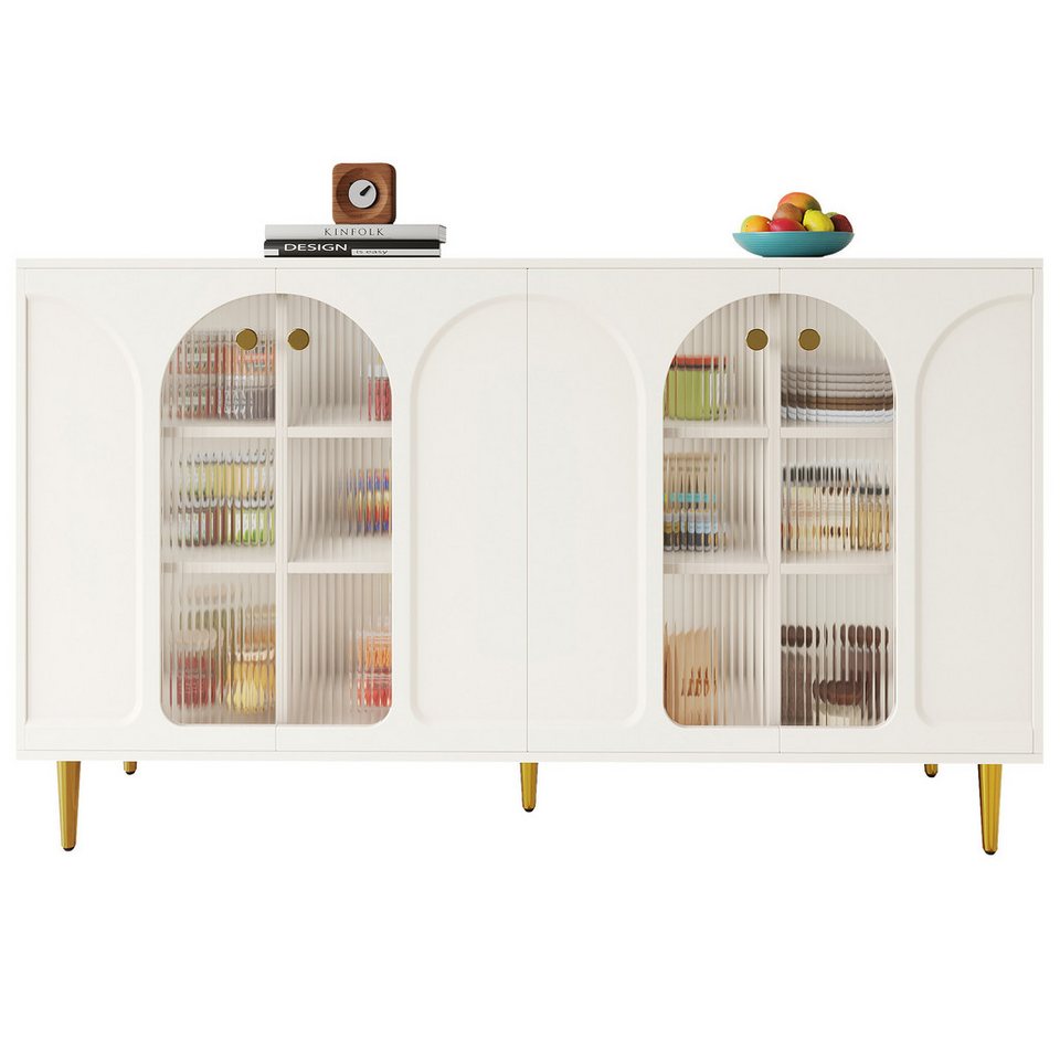 Okwish Sideboard Mit Großem Stauraum Kommode Anrichtebuffet 1 St