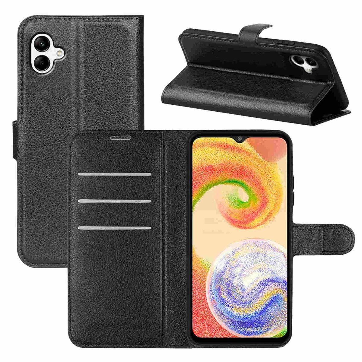 Wigento Handyhülle Für Samsung Galaxy A04 Handy Tasche Wallet Premium