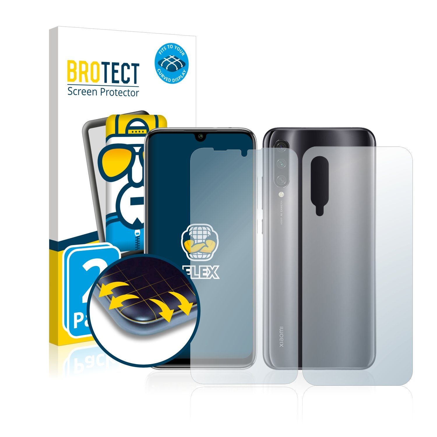 Brotect Full Screen Schutzfolie Für Xiaomi Mi A3 Displayrückseite