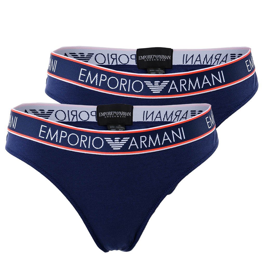 Emporio Armani Slip Damen Slips 2er Pack Brazilian Brief Stretch