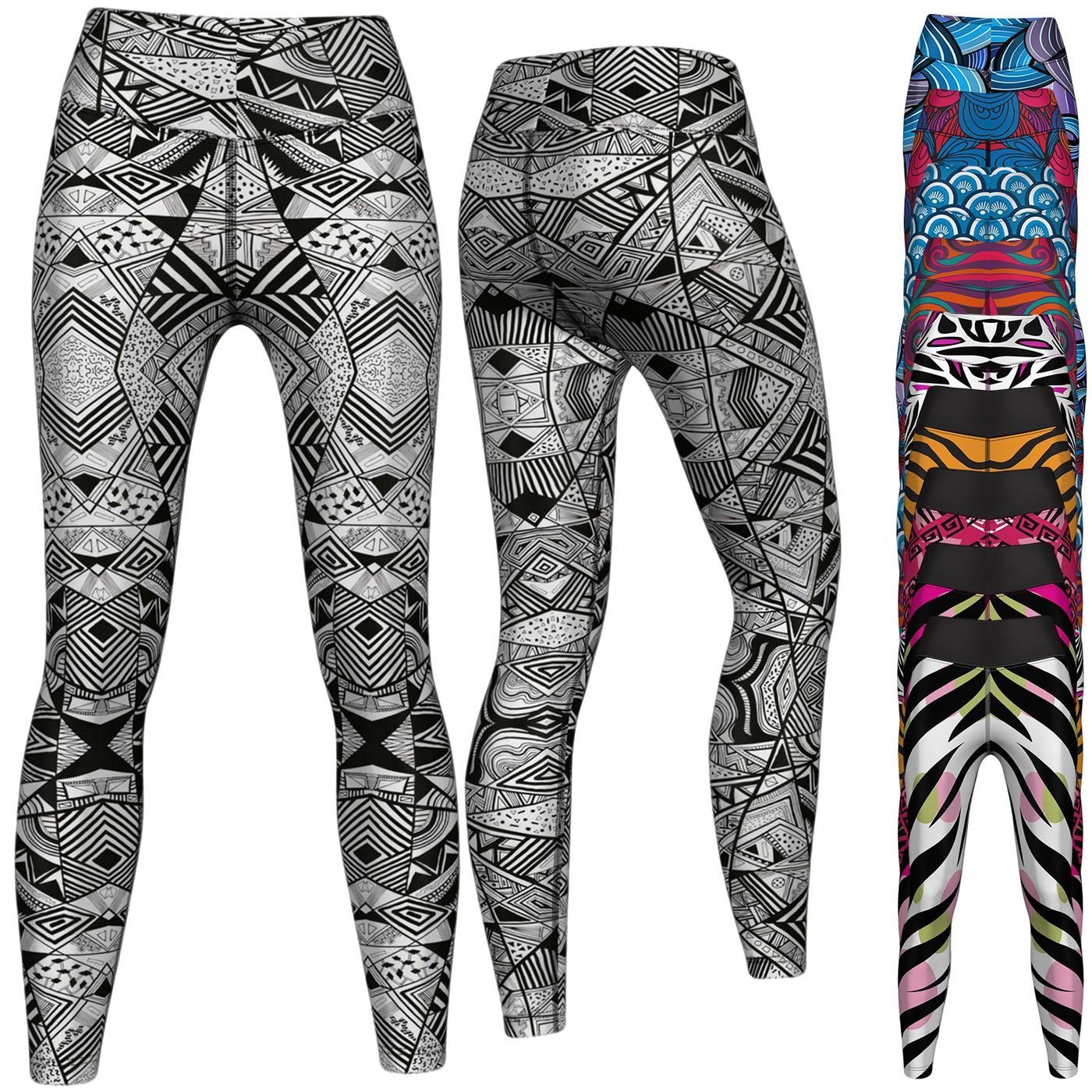 German Wear Leggings GYM-8003 Leggings Sehr dehnbar Fitness Sport Yoga ...