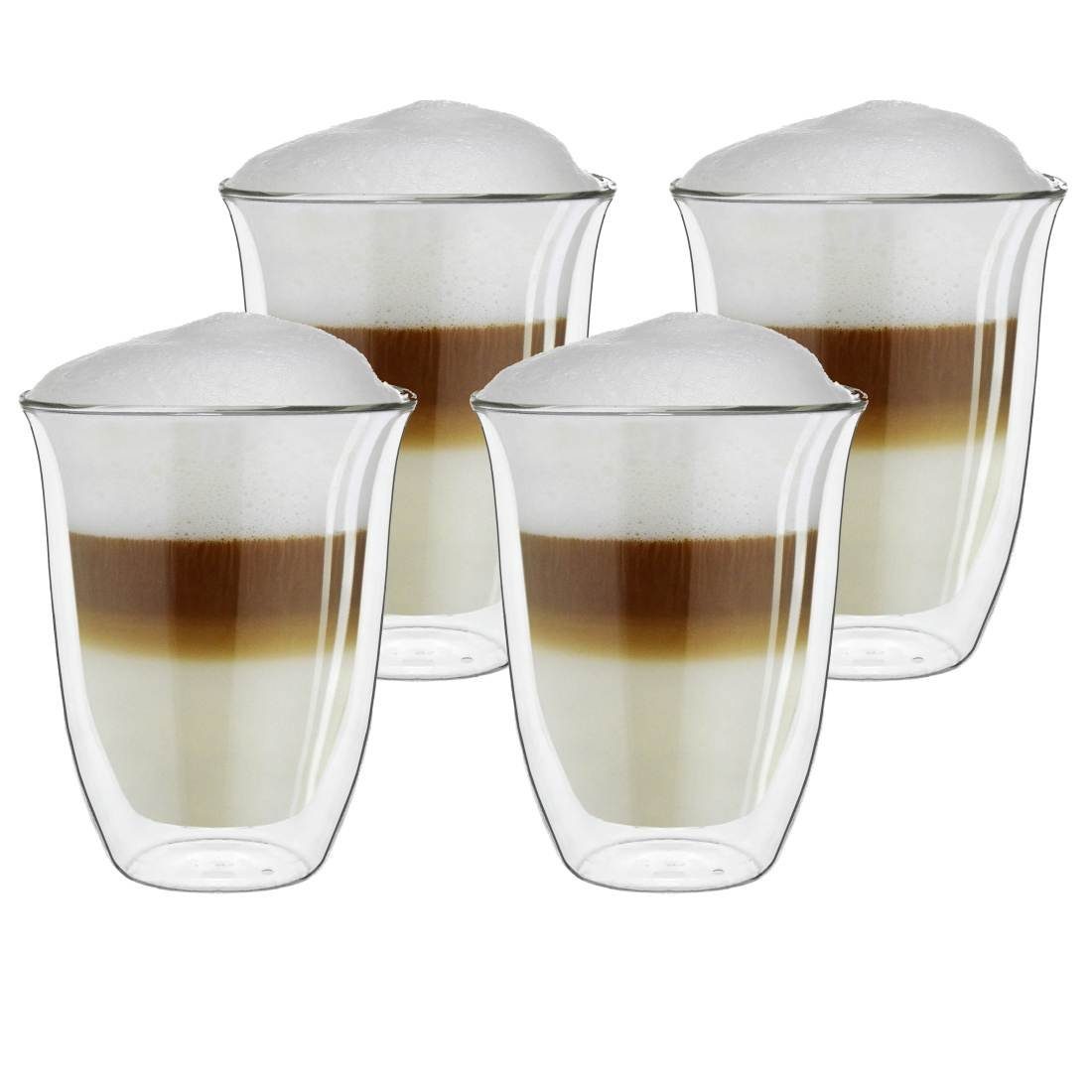 Creano Teeglas Creano Doppelwandige Gläser 400ml „dg V 4er