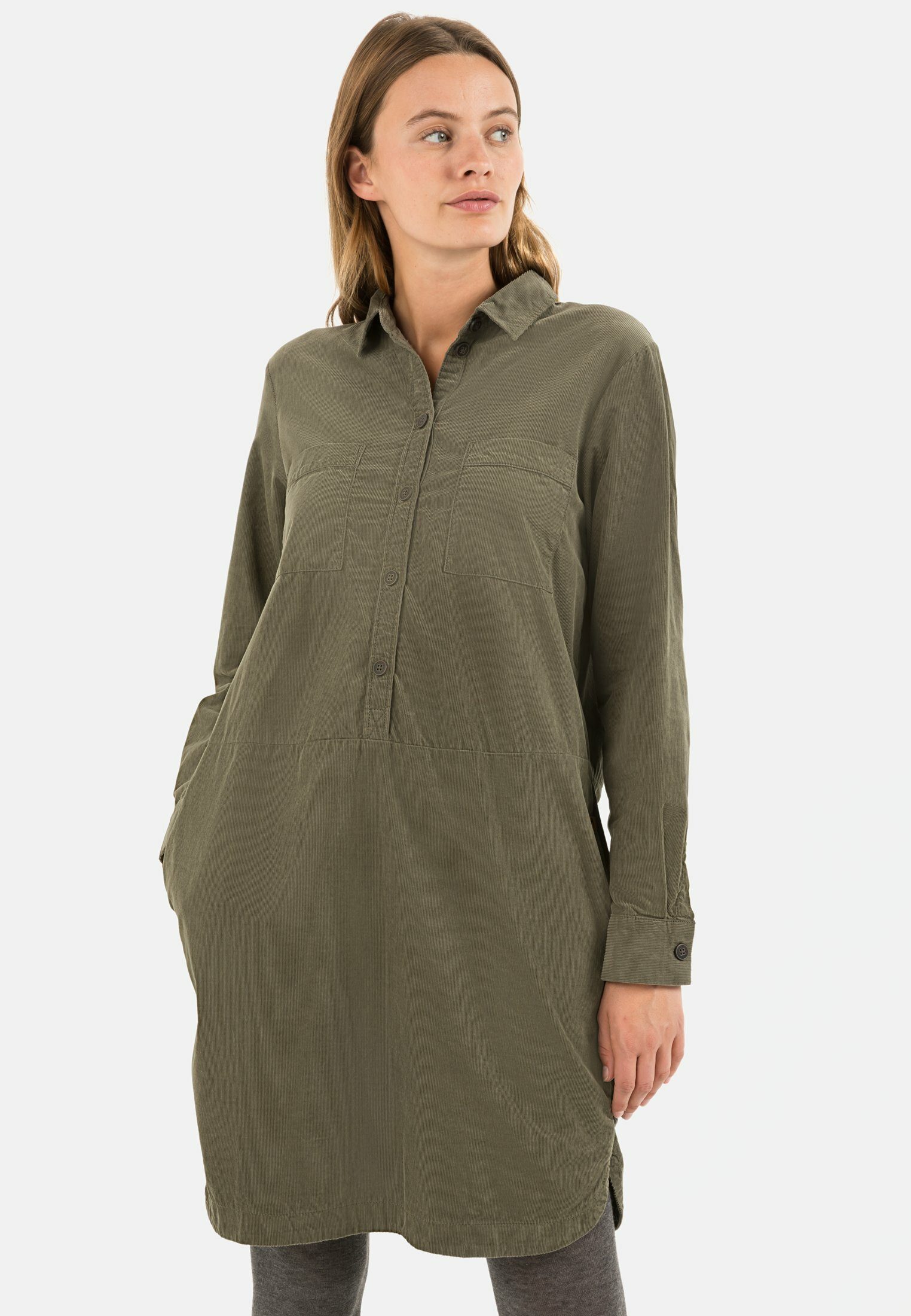 Camel Active Blusenkleid Kleid Aus Baumwolle Im Cord Look Online