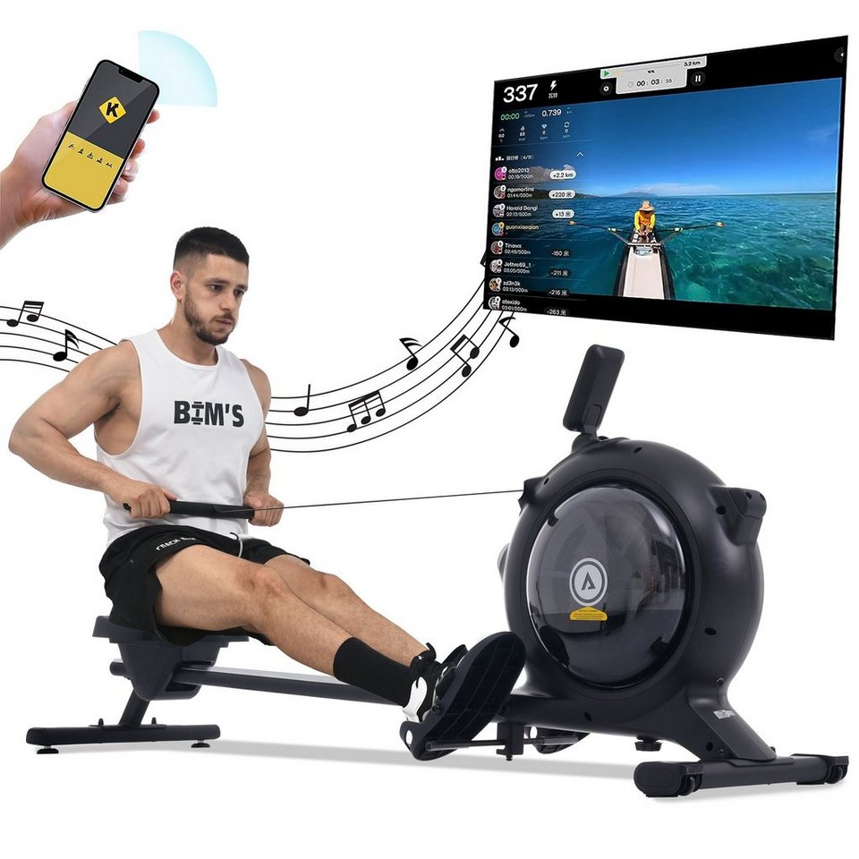 Merax Rudergerät Mit App Bluetooth Und Led Display 2 In 1