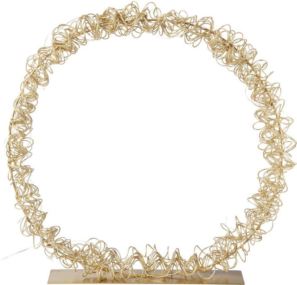 Creativ Light Led Dekolicht Metalldraht Ring Timerfunktion Led Fest
