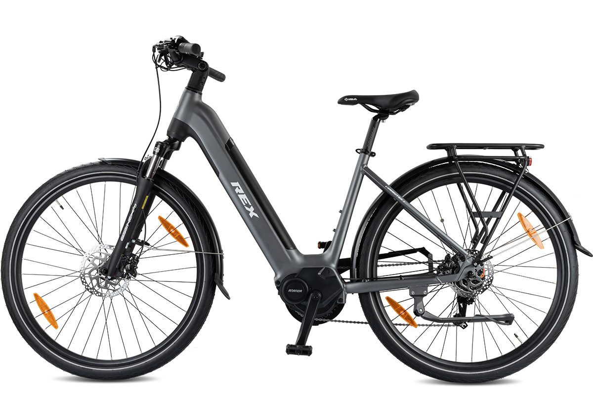 REX E-Bike REX Commuter, 36V,Tragbarer 468-Wh-Akku, 28 Zoll, Mittelmotor, 468 Wh, 7-Gang ...