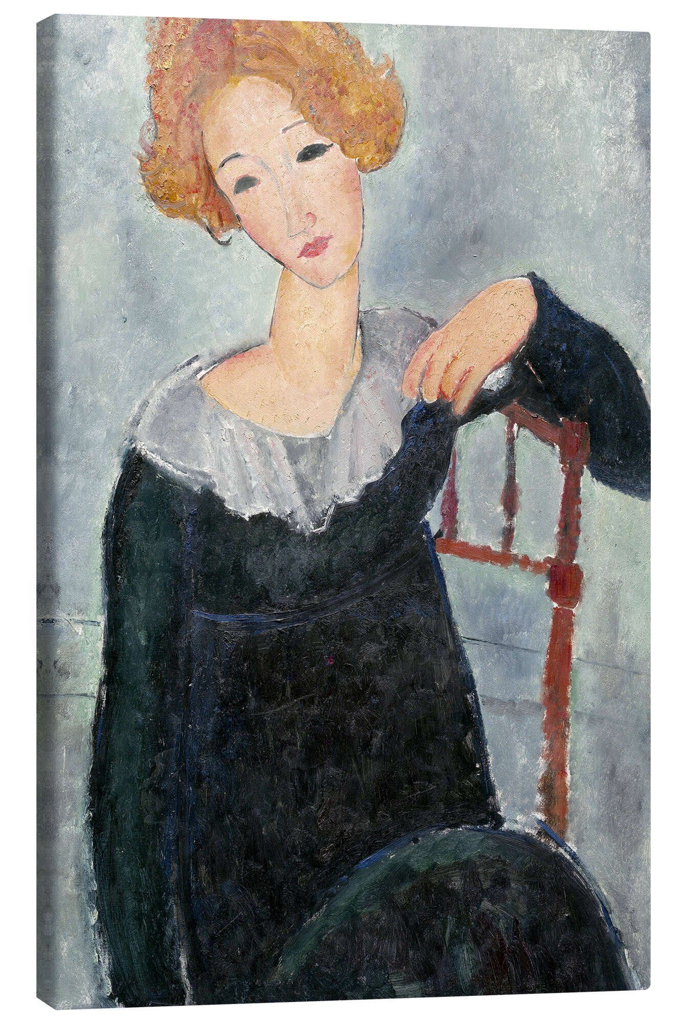 Posterlounge Leinwandbild Amedeo Modigliani Frau Mit Roten Haaren
