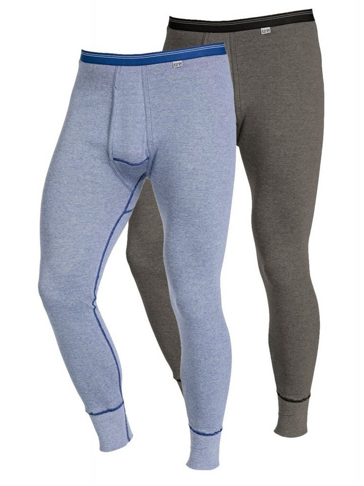 Kumpf Lange Unterhose 2er Sparpack Herren Unterhose Feinripp Jeans