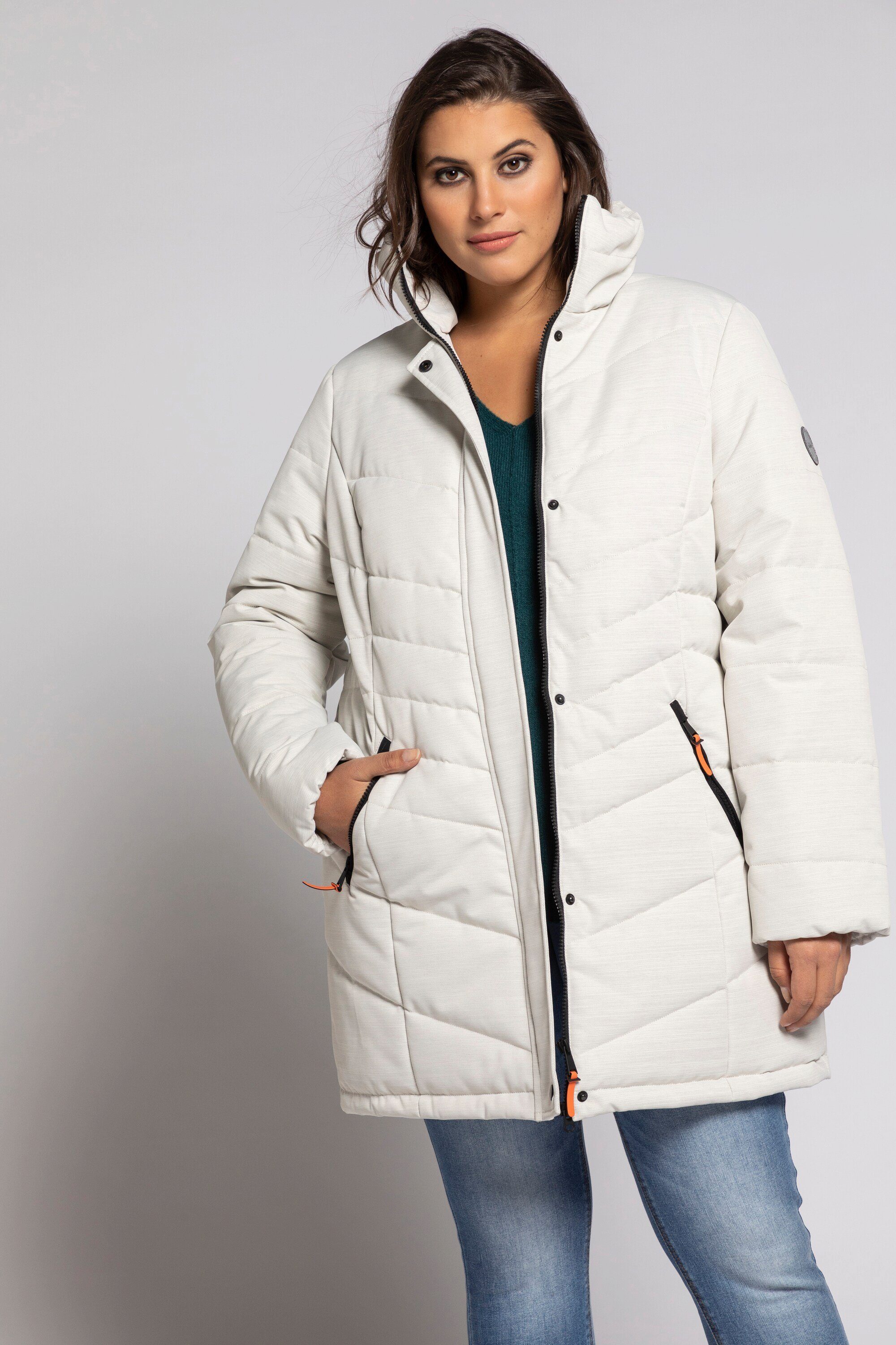 Ulla Popken Steppjacke Steppjacke Wasserabweisend Teddy Halbfutter