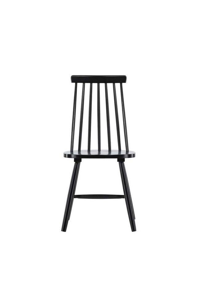 Ebuy24 Esszimmerstuhl 2er Set Lönneberga Esszimmerstuhl Holz Schwarz