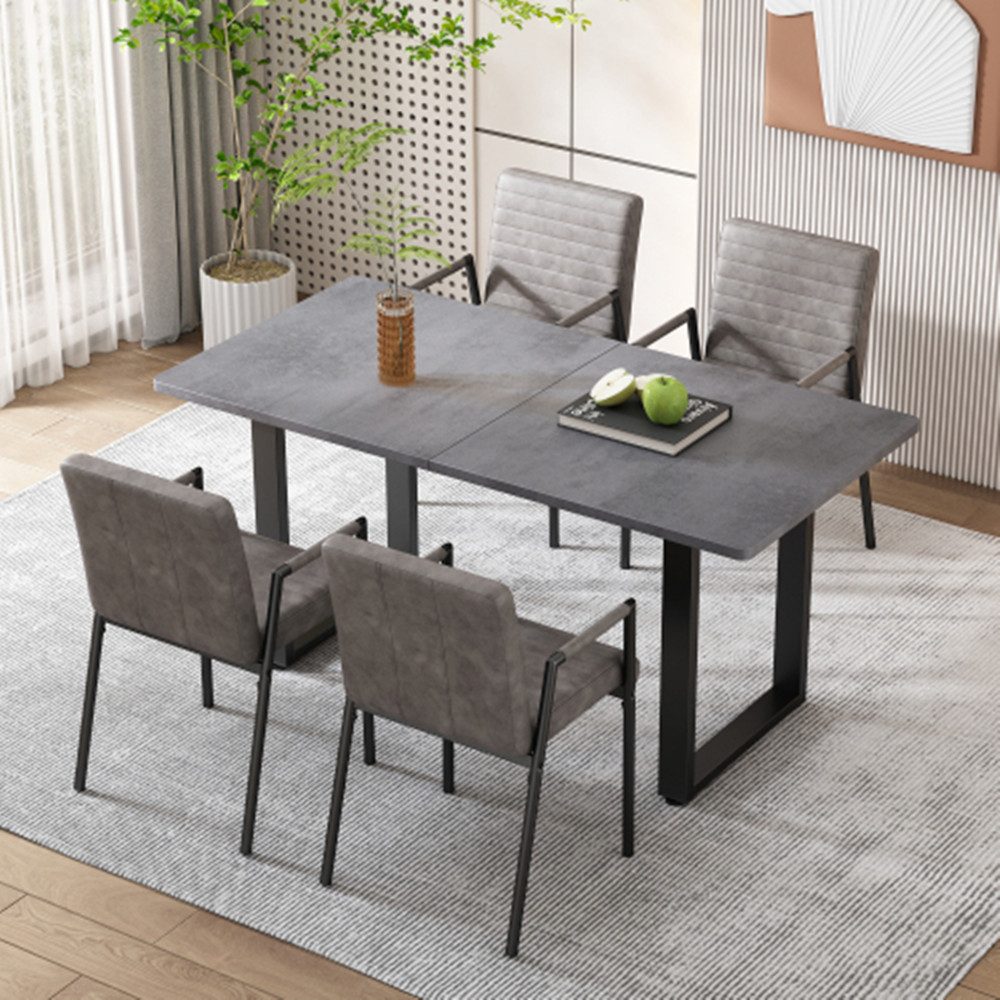 Xdeer Sessel 4er Set Vertikal Esszimmerstuhl Gepolsterter Stuhl Mit
