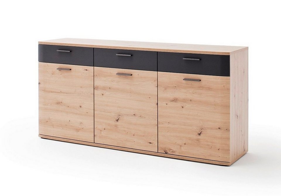 Mca Furniture Sideboard Sideboard Cortona Balkeneiche Anthrazit