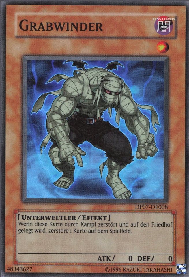 Recollectibles Sammelkarte Yugioh Karte Grabwinder Deutsch Yu Gi Oh