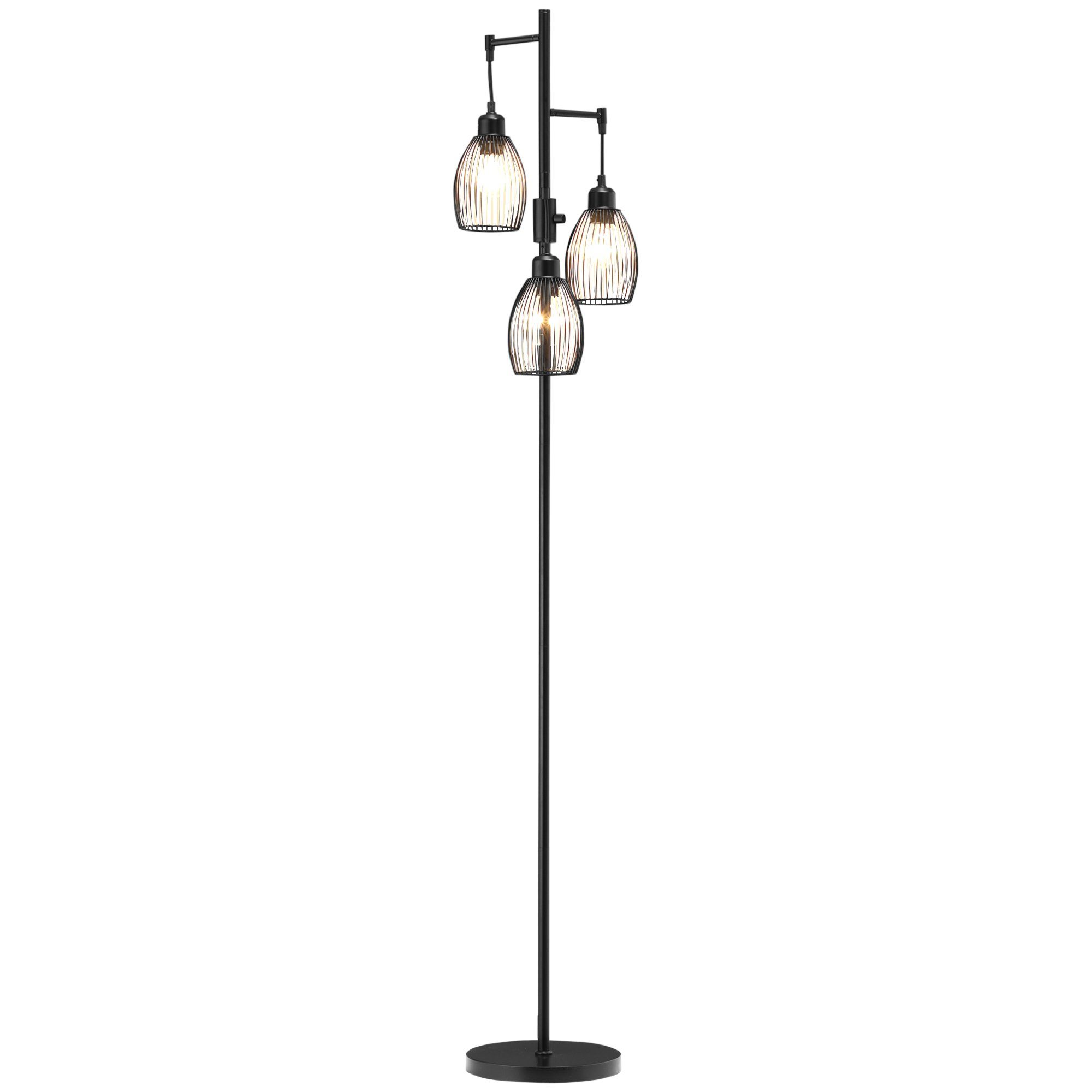 Homcom Stehlampe Stehleuchte 30 Cm X 30 Cm X 1705 Cm Dimmfunktion