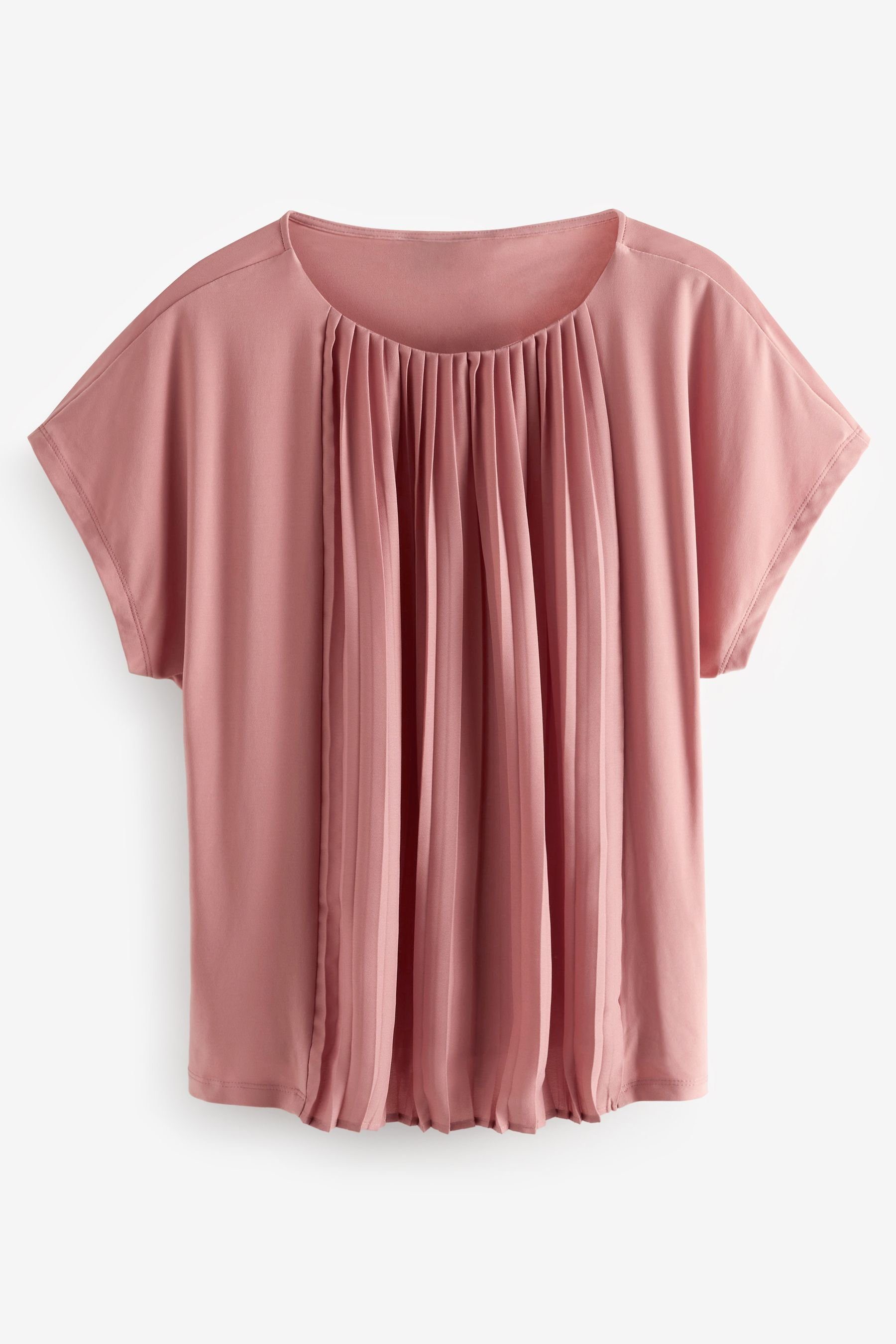 Next Plisseeshirt Kurzarmbluse Mit Plissierter Front 1 Tlg