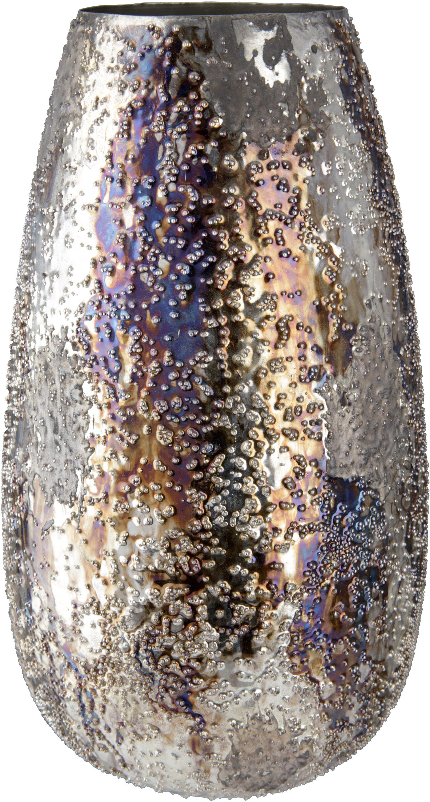 Gilde Tischvase Pavone 1 St Vase Aus Metall Höhe Ca 30 Cm