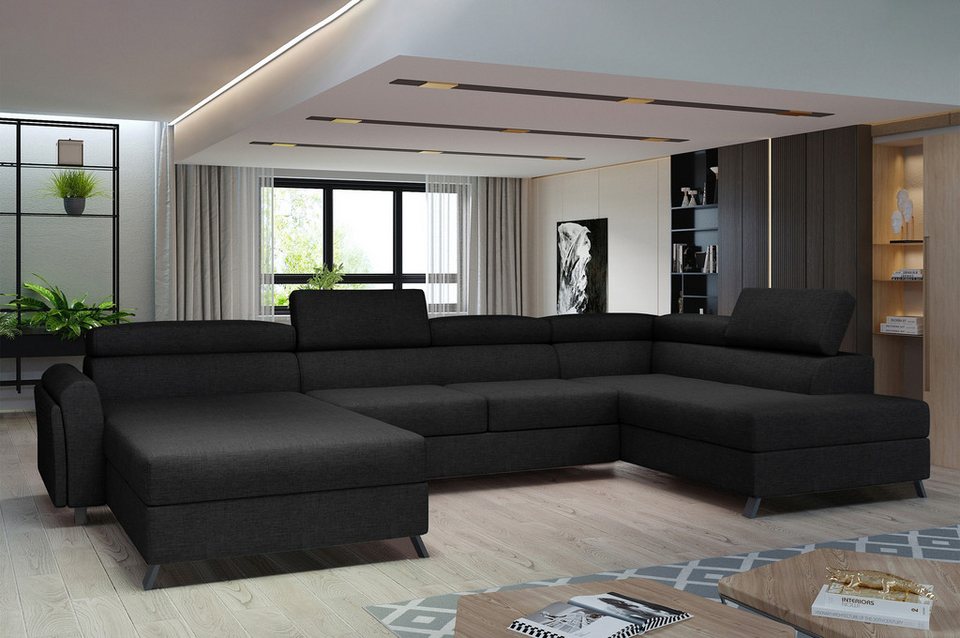 Mf Design Wohnlandschaft Joseppe Mit Bettfunktion Wohnlandschaft In U
