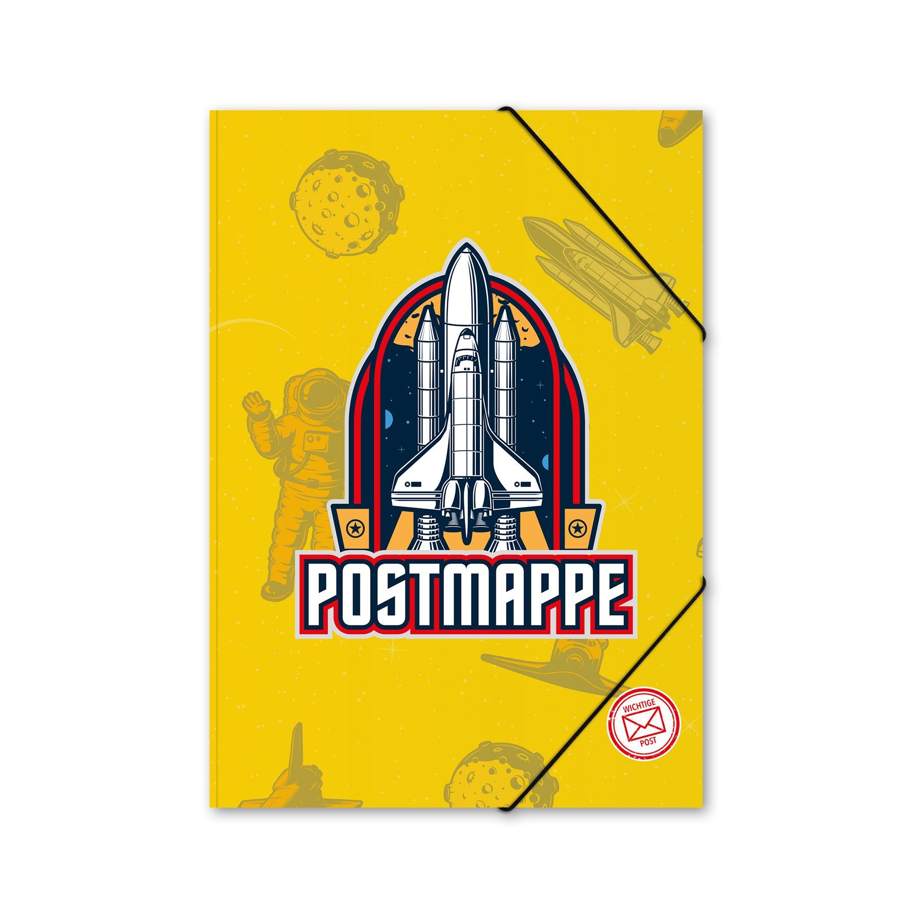 itenga Organisationsmappe itenga Postmappe Gummizugmappe A4 Motiv Weltraum