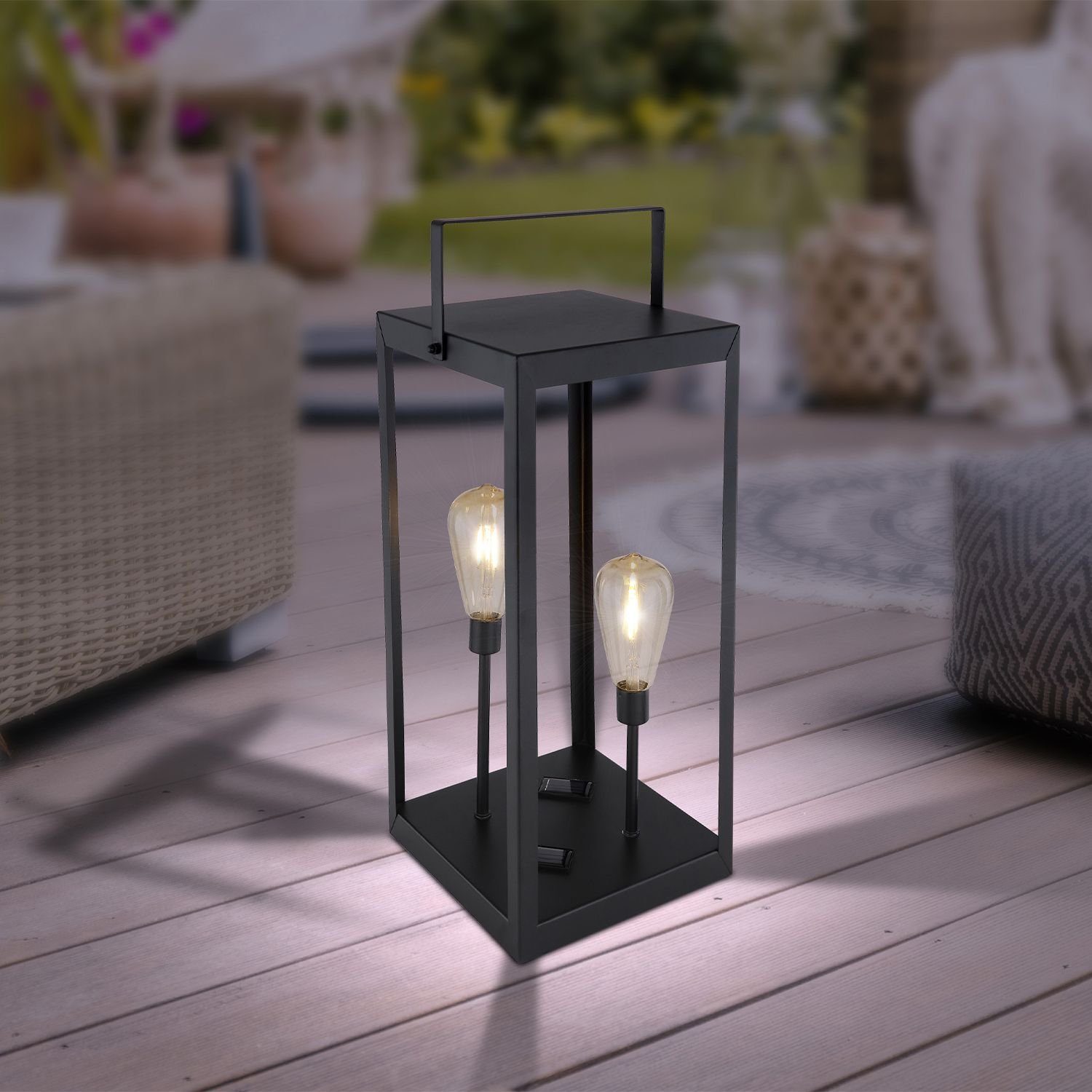 Globo Led Solarleuchte Solarleuchte Garten Laterne 53cm Solarlampe