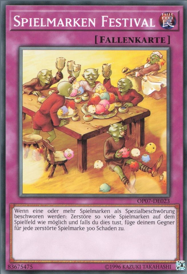 Recollectibles Sammelkarte Yugioh Karte Spielmarken Festival Deutsch