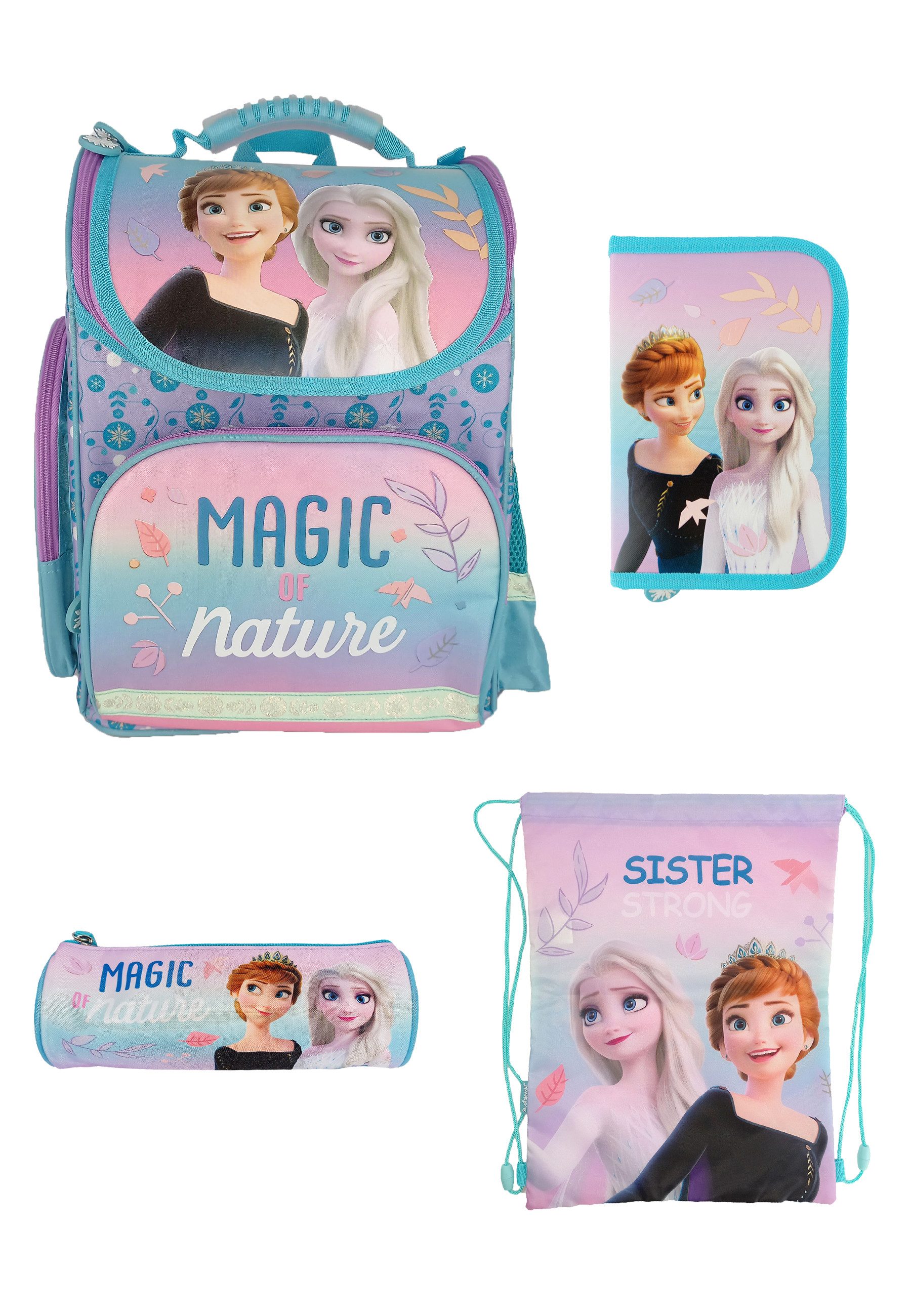 Disney Frozen Schulranzen Schulrucksack Set Mit Federmappe