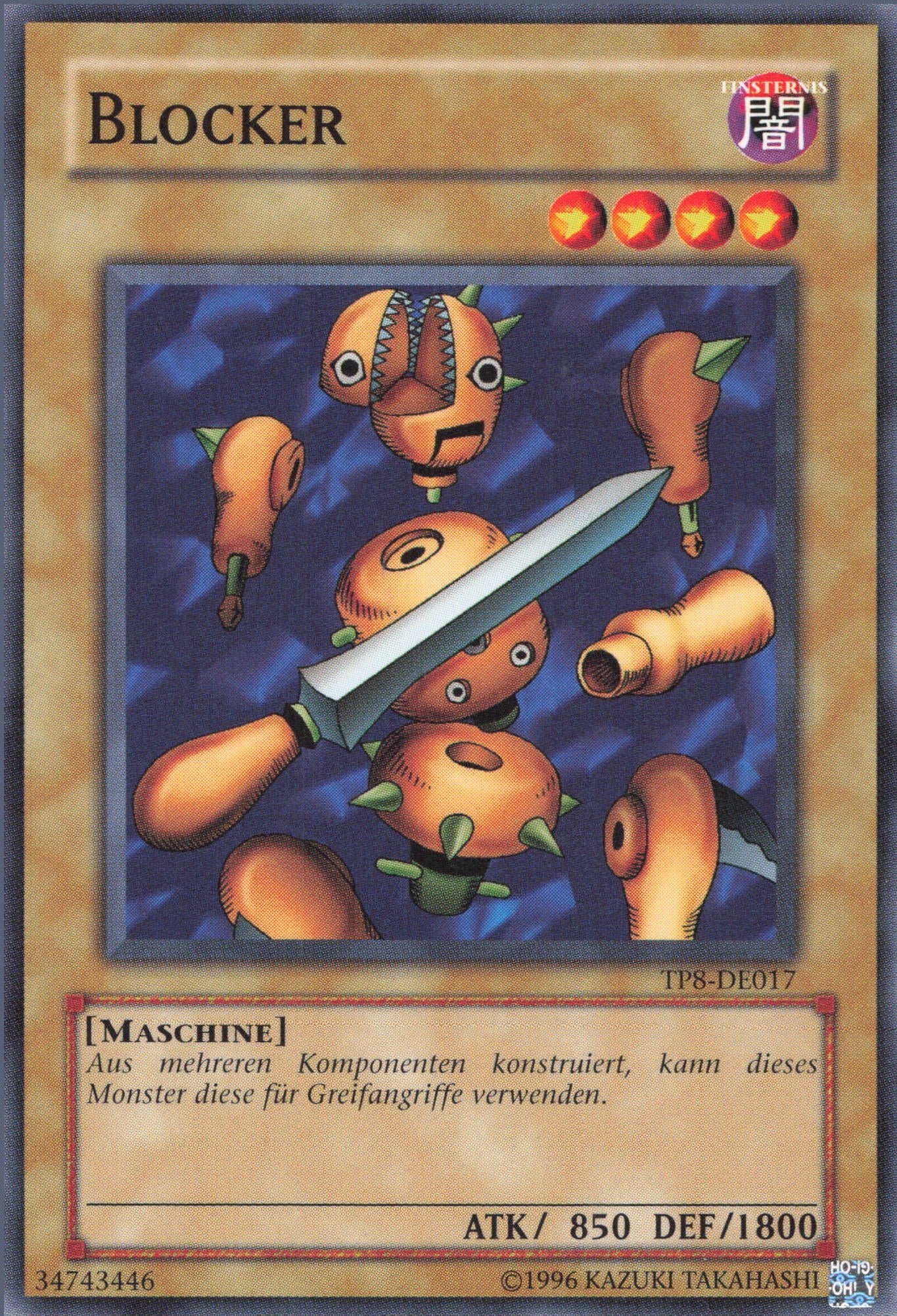 Recollectibles Sammelkarte Yugioh Karte Blocker Deutsch Yu Gi Oh