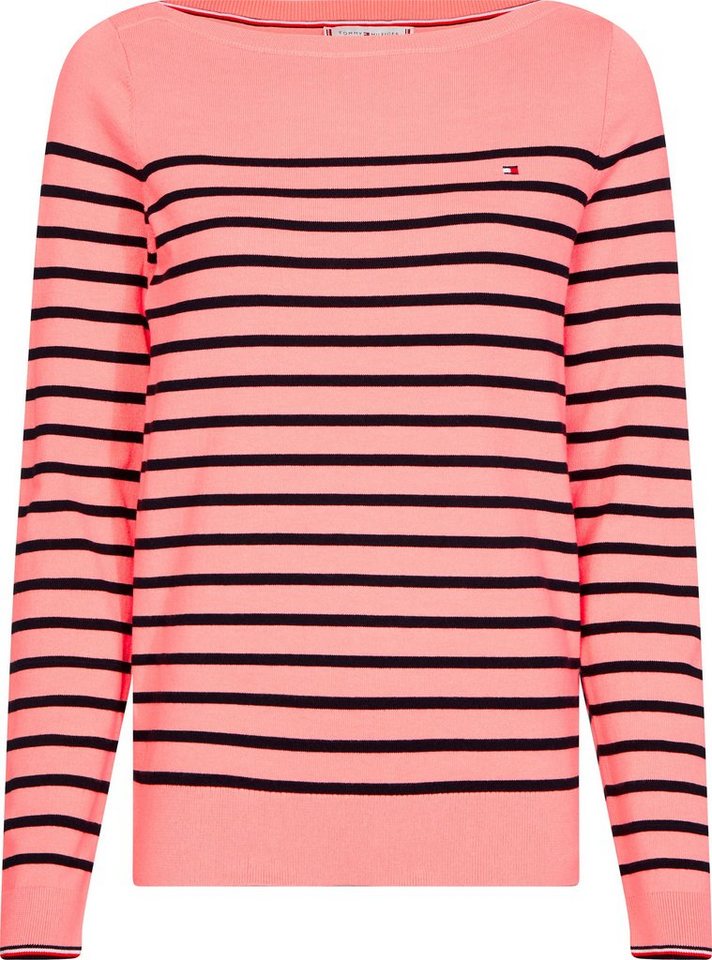 Tommy Hilfiger Rundhalspullover New Boat Nk Swtr Ls Mit Den Typischen
