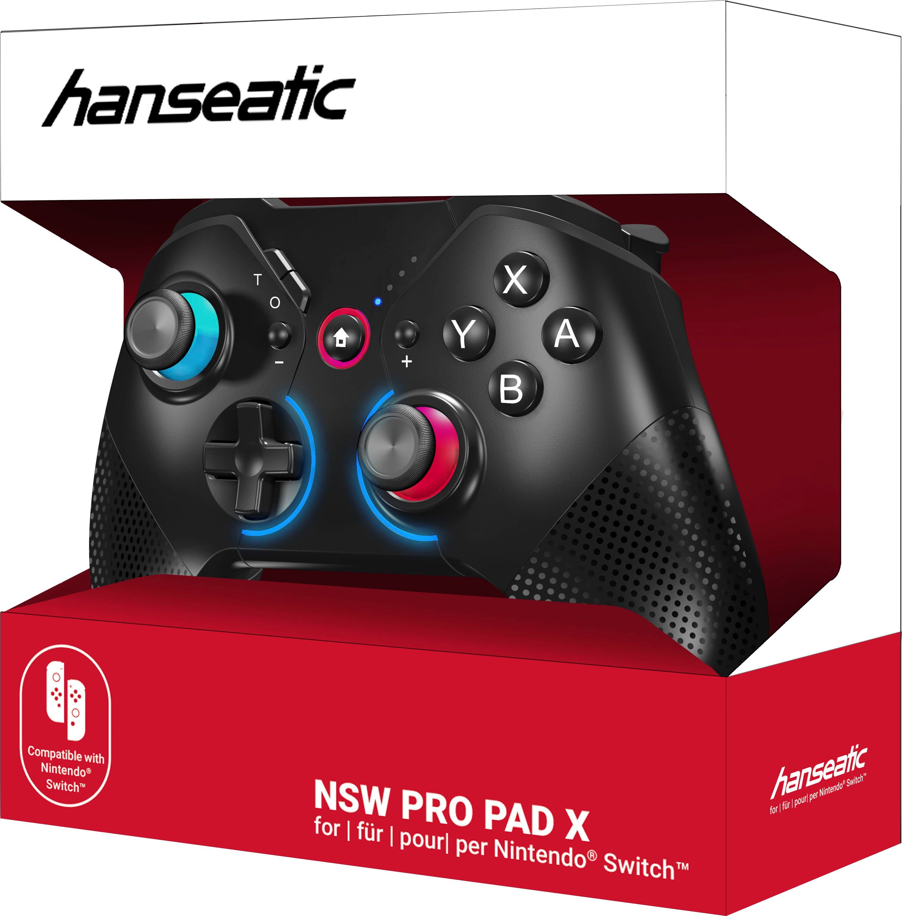 Hanseatic NSW PRO PAD X Gaming-Controller (für Nintendo Switch, PC ...