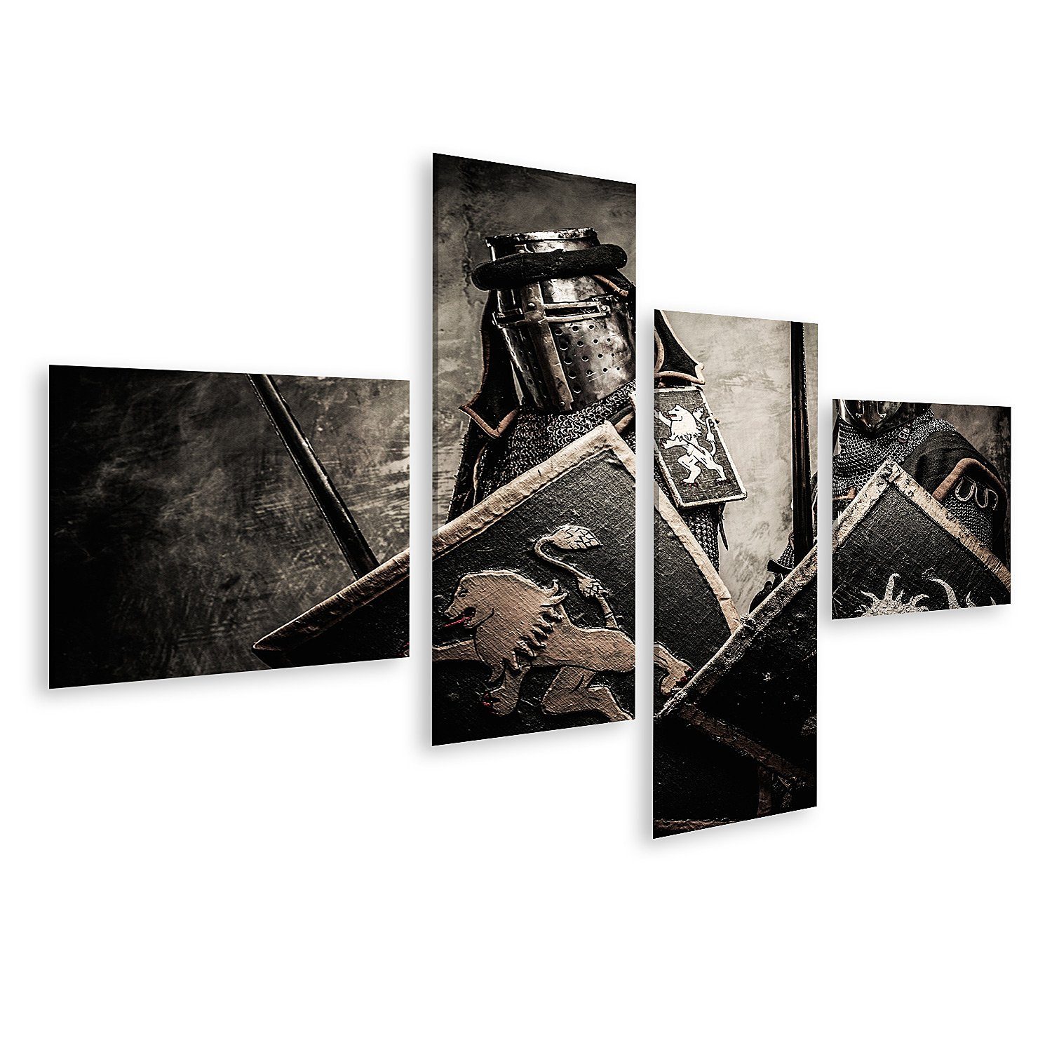 Islandburner Leinwandbild Bild Auf Leinwand Mittelalterliche Ritter