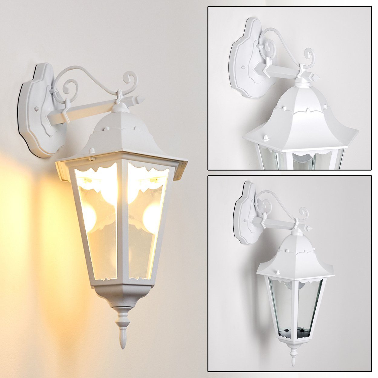 Hofstein Außen Wandleuchte Viano Außenwandlampe Abwärts In Antikem