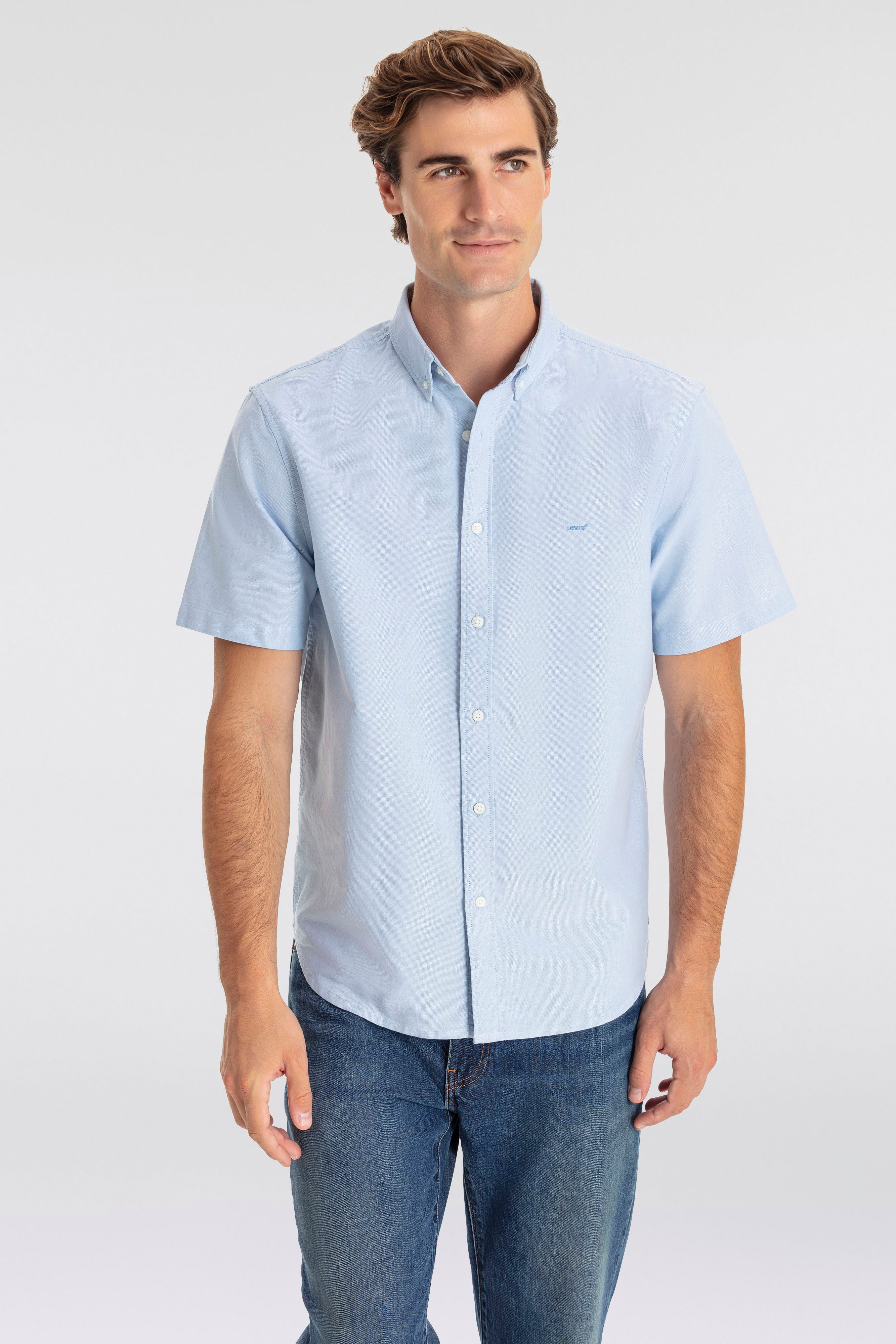 Levi's® Kurzarmhemd SS AUTHENTIC BUTTON DOWN mit kleiner Logostickerei ...