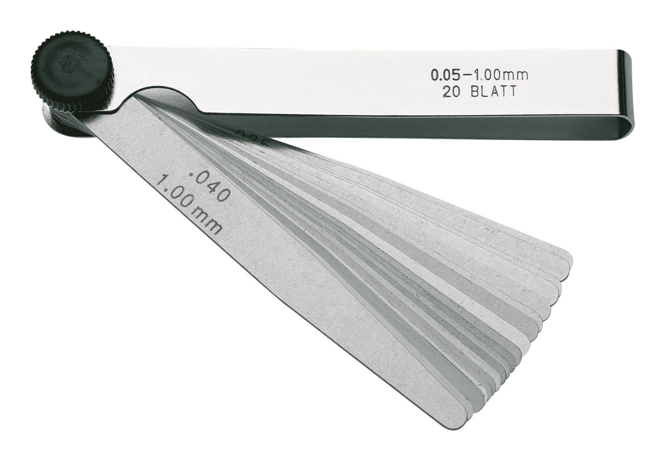 HELIOS PREISSER Fühlerlehre, Präzisions 20Blatt 0,05 - 1 mm